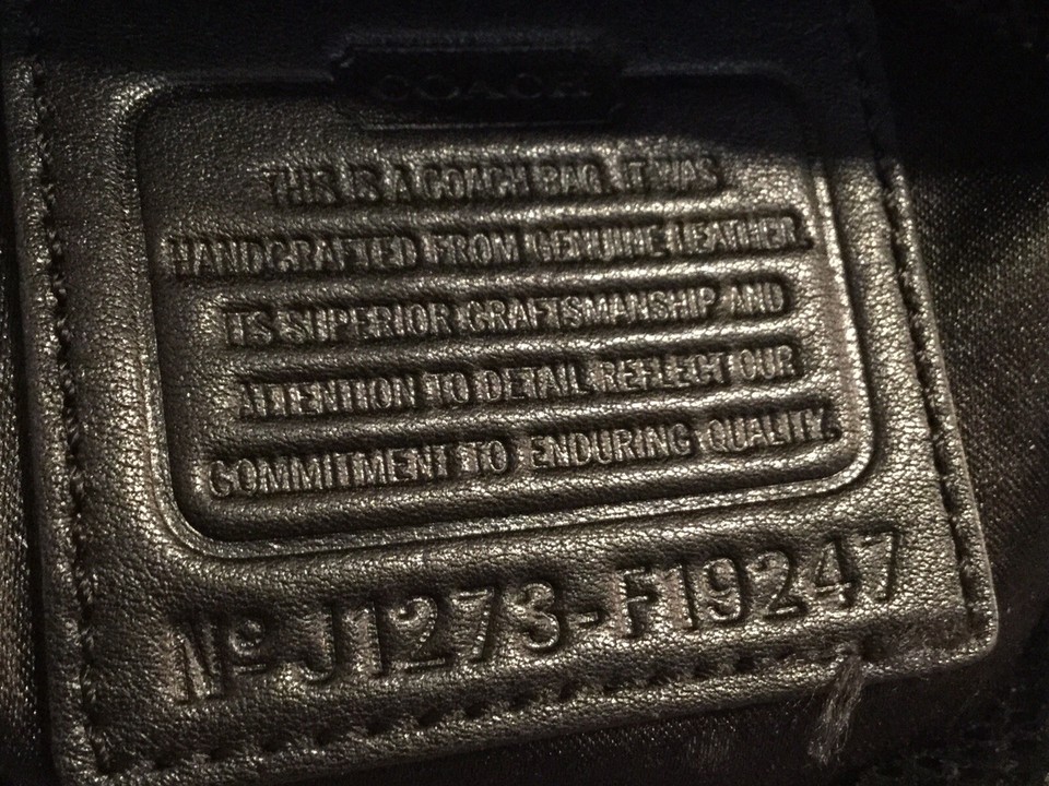 COACH Black Sachel Purse. No. J1273-F19247. Sz. 12”x8”x5”. Excellent ...