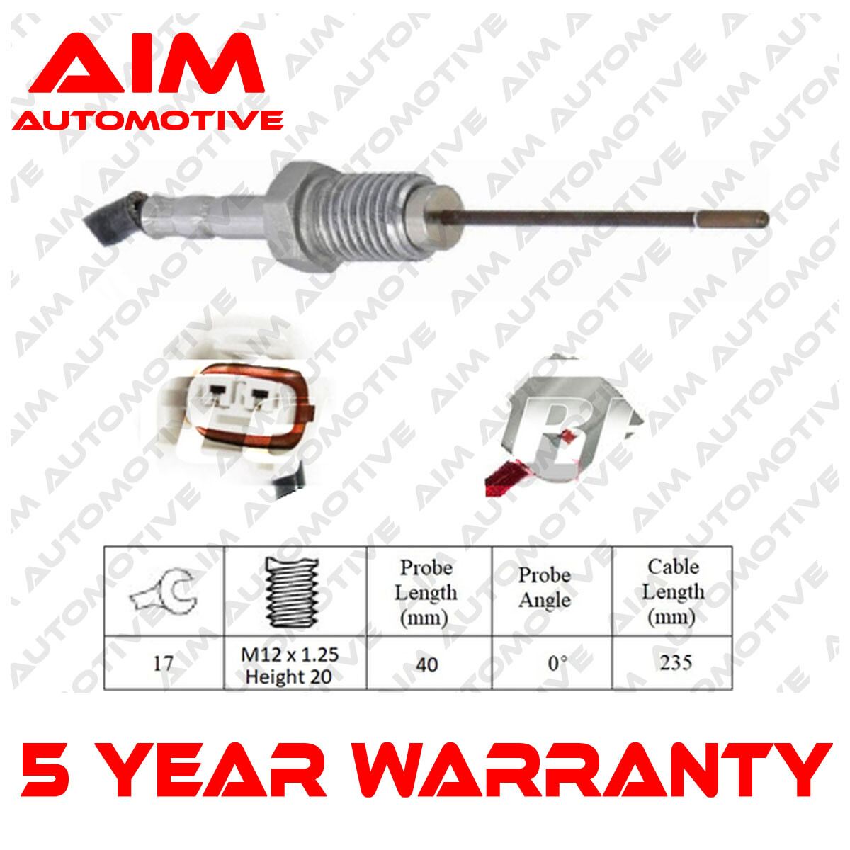 Fits Nissan Juke 2010- 1.5 dCi Aim Exhaust Gas Temperature Sensor #2 ...