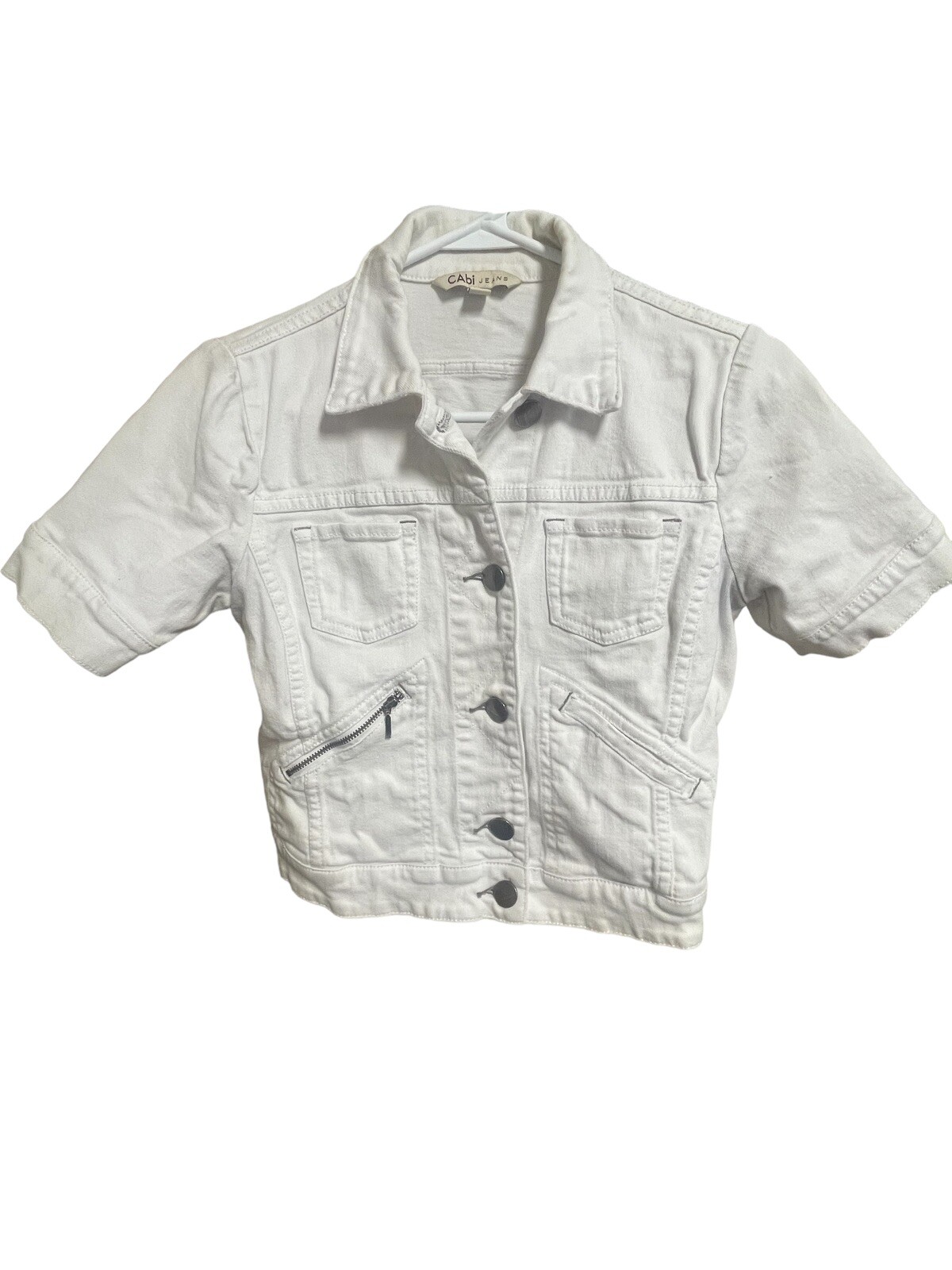 Women’s Cabi White Denim Topper Jacket / size XS - Gem