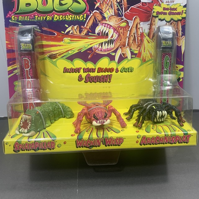 Vintage 1996 Empire Real Squish Bugs Splatapiller Wackin Wasp ...