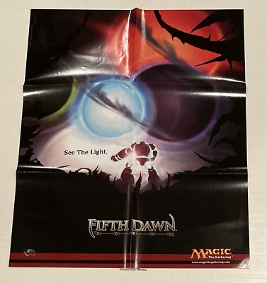 Magic MTG Fifth Dawn See The Light Promotional Poster NEW READ TCG CCG ...