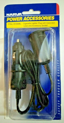 Narva 81030BL - 20A Accessory Power Socket extension with Male/Female ...