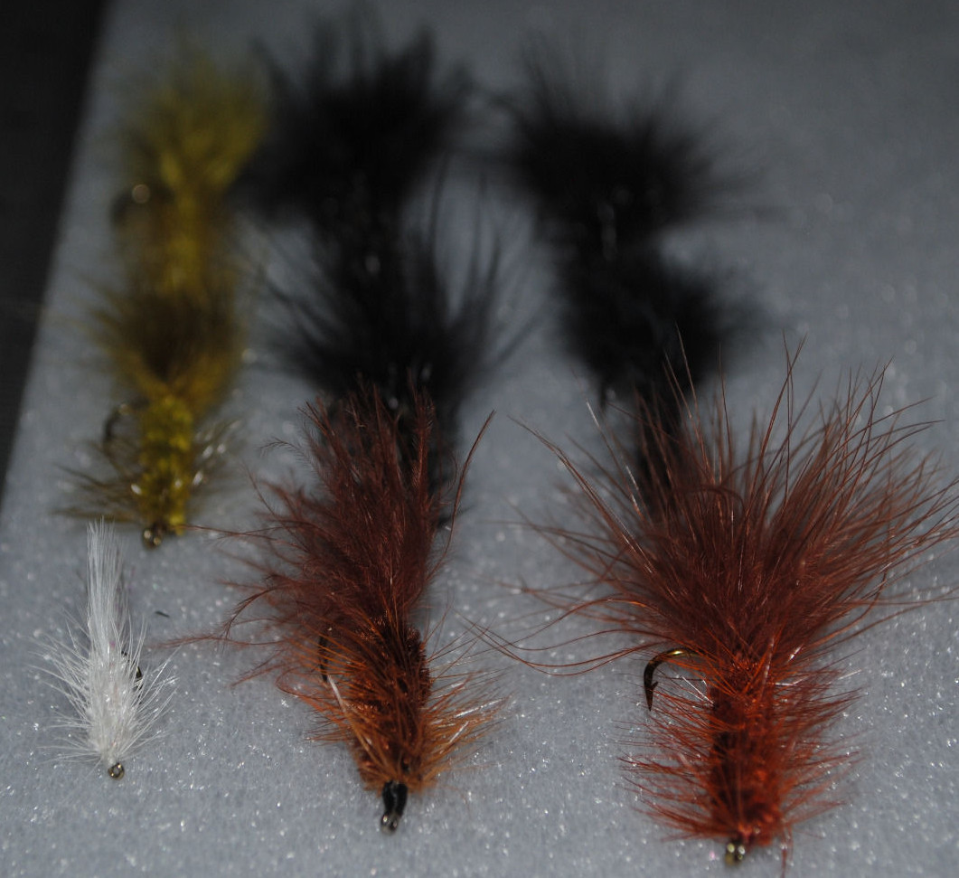 Woolly Buggers, 8 ea Trout Salmon flies Fly Fishing, 5 colors | eBay