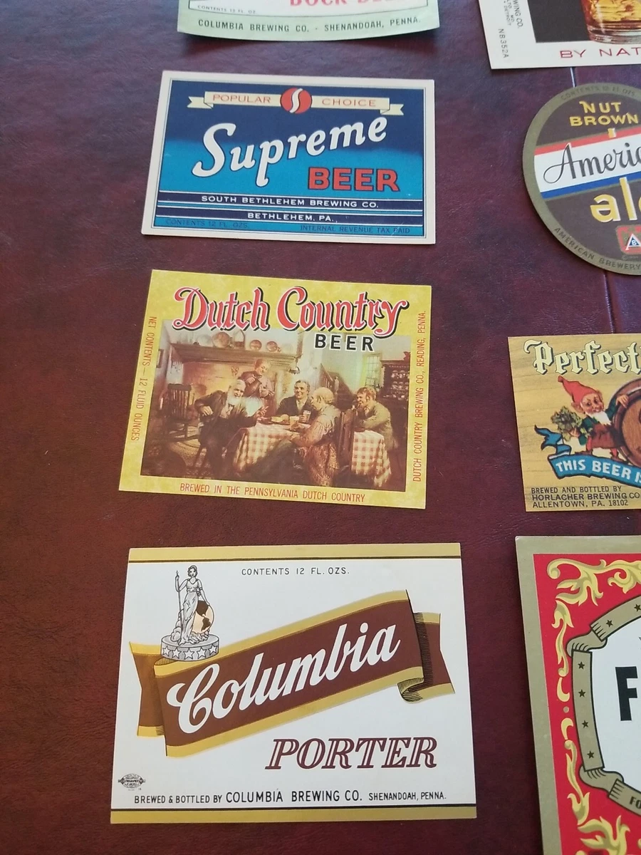 Old American Beer Labels