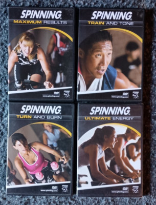 4 SPINNING DVD Cycling Bike Exercise MADD DOG ATHLETICS~JOSH TAYLOR~EUC ...