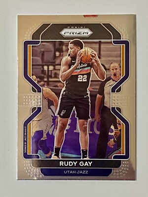 2021-22 Prizm RUDY GAY 🚫ERROR MAJOR MISCUT / OFF-CENTER CARD Utah Jazz ...