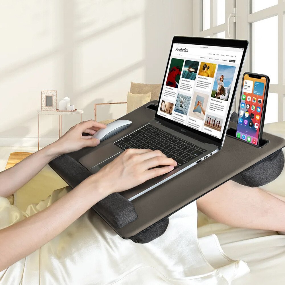 Portable Knee Laptop Cushion Lap Tray Reading Table Tablet Holder ...