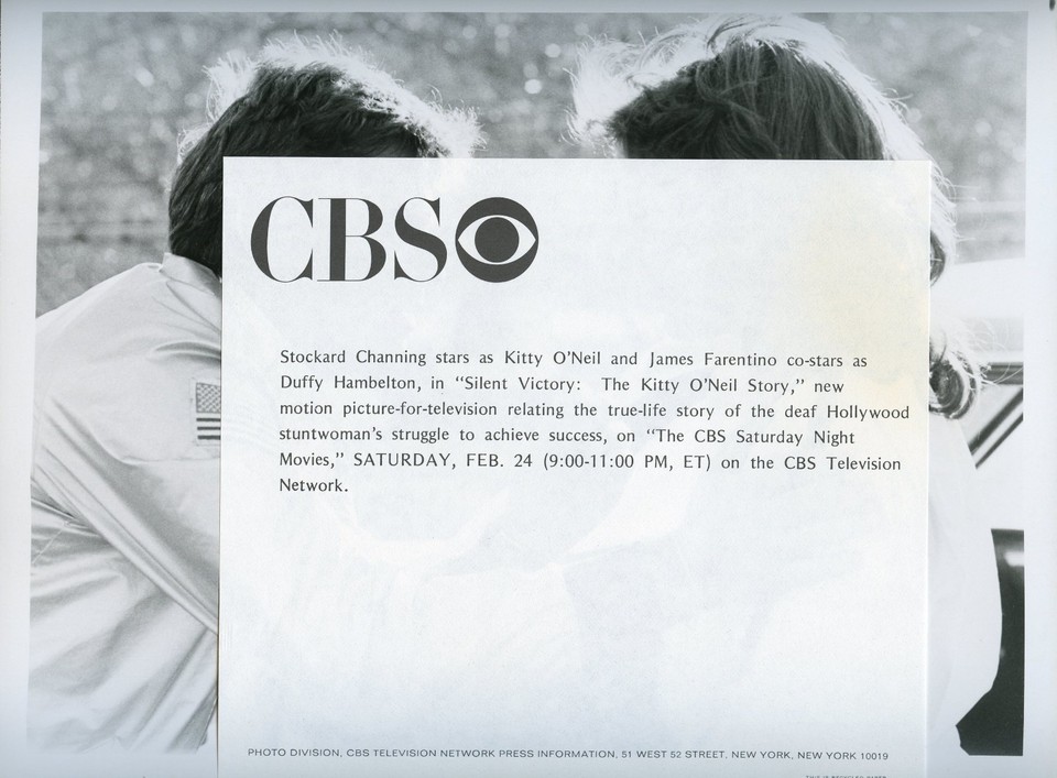 SILENT VICTORY: THE KITTY O'NEIL STORY 7x9 b/w Press Photo /Channing ...