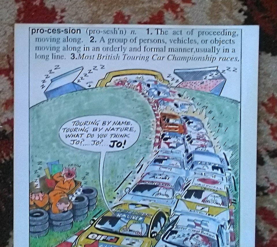 Original Cartoon Artwork. Jim Bamber. Autosport Magazine. | eBay UK