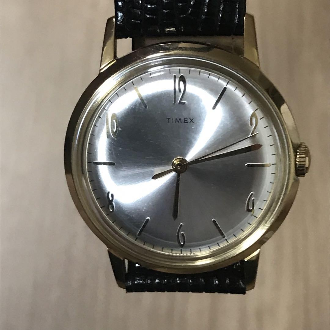 Timex Marlin 1950s Reissue Watch Manual Winding Black… - Gem