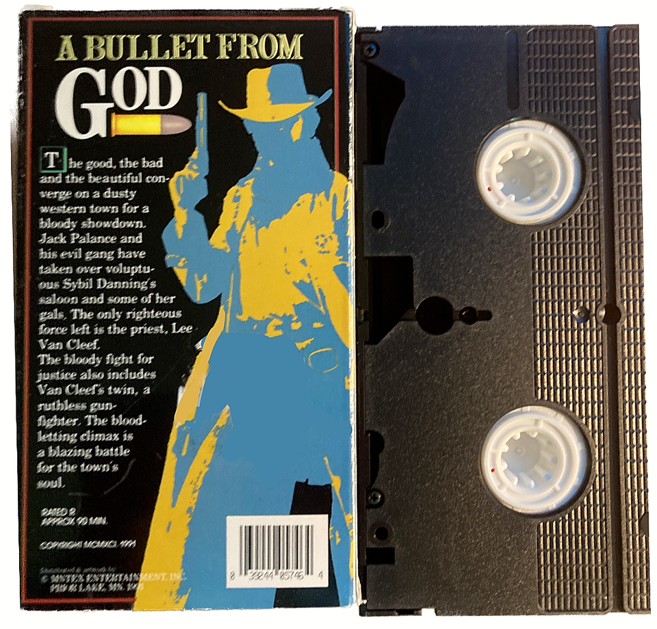 God's Gun (1976) Bullet from God VHS Movie (1991), Sybil Danning, Lee ...