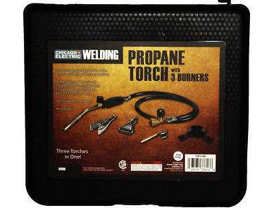 Chicago Electric Welding Propane Torch /with 3 Burners.3 Torches In 1 ...
