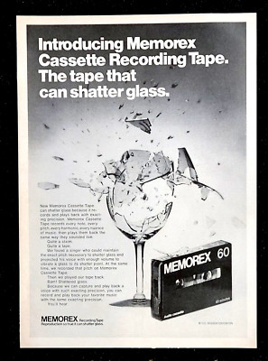 Memorex Cassette Tape Original 1970 Vintage Print Ad | eBay
