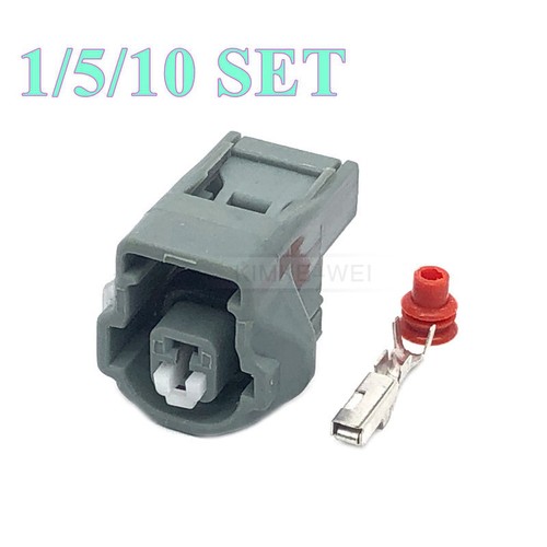 1 Pin/Way Automotive Knock Sensor Female Connector Plug Kit for Toyota ...
