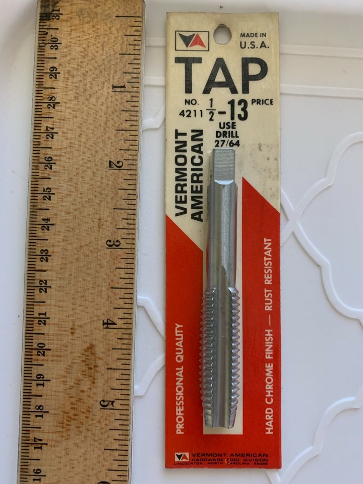 Vermont American Tap and Die Vintage Threading Tools Hard Chrome Finish ...
