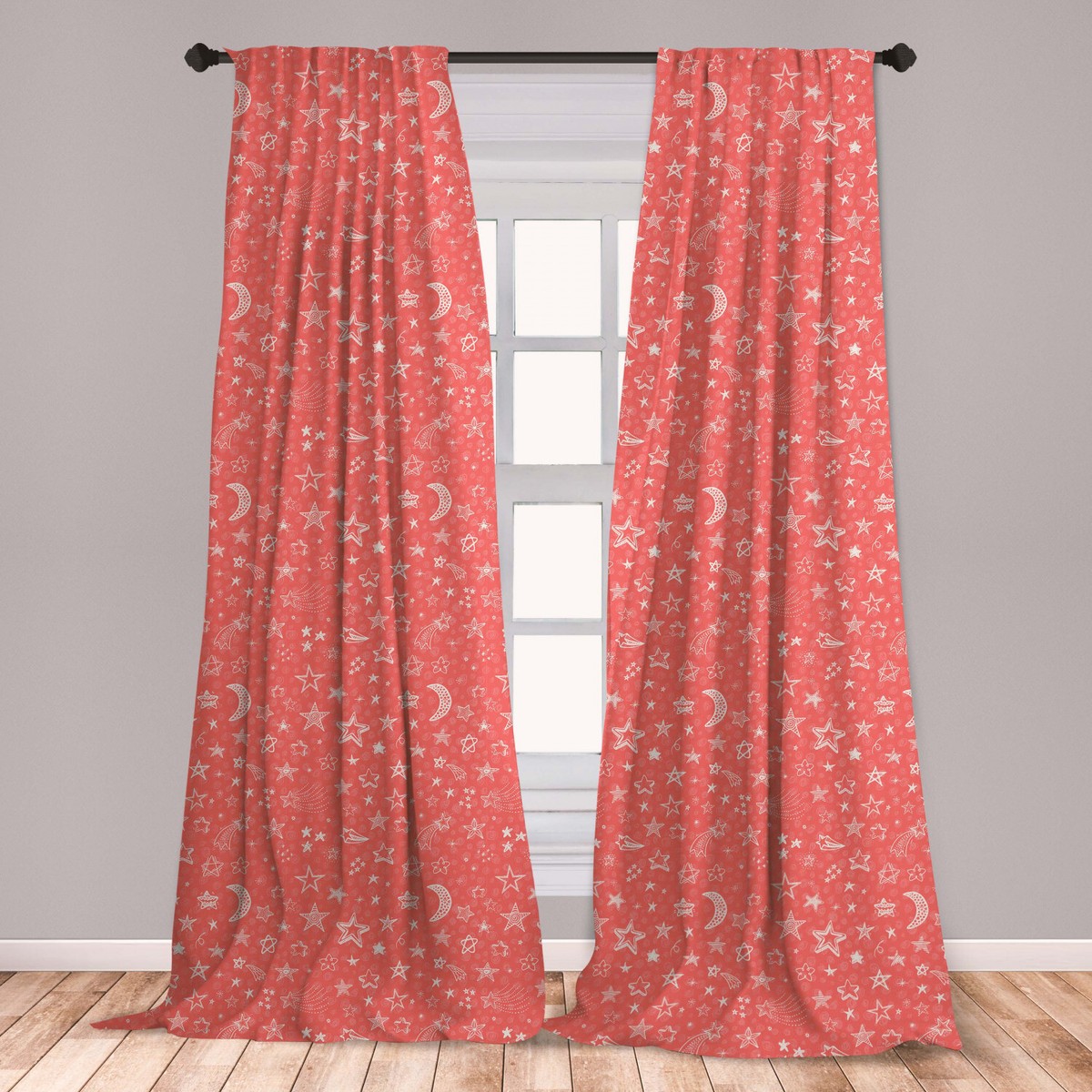 Coral Colored Curtains