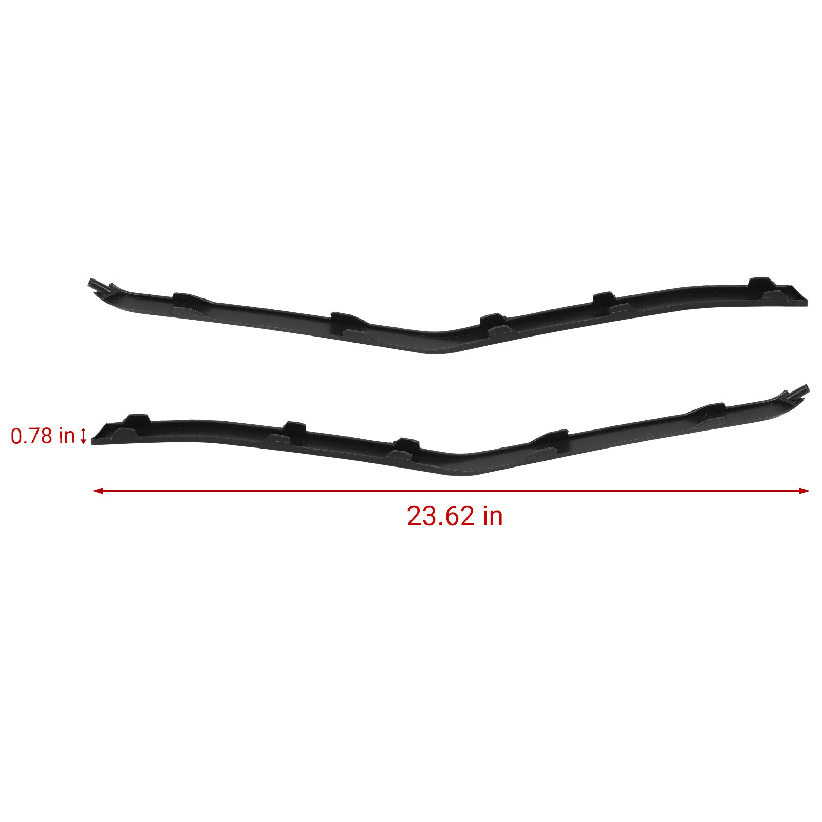 2x Front Bumper Lower Molding Trim For 19 2020 Hyundai Elantra Sedan ...