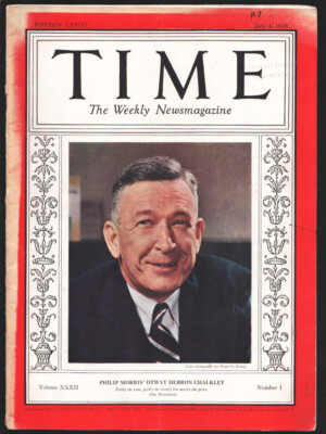 MAG: Time 7/4/1938-Philip Morris' Otway Hebron Chalkey-National affairs ...