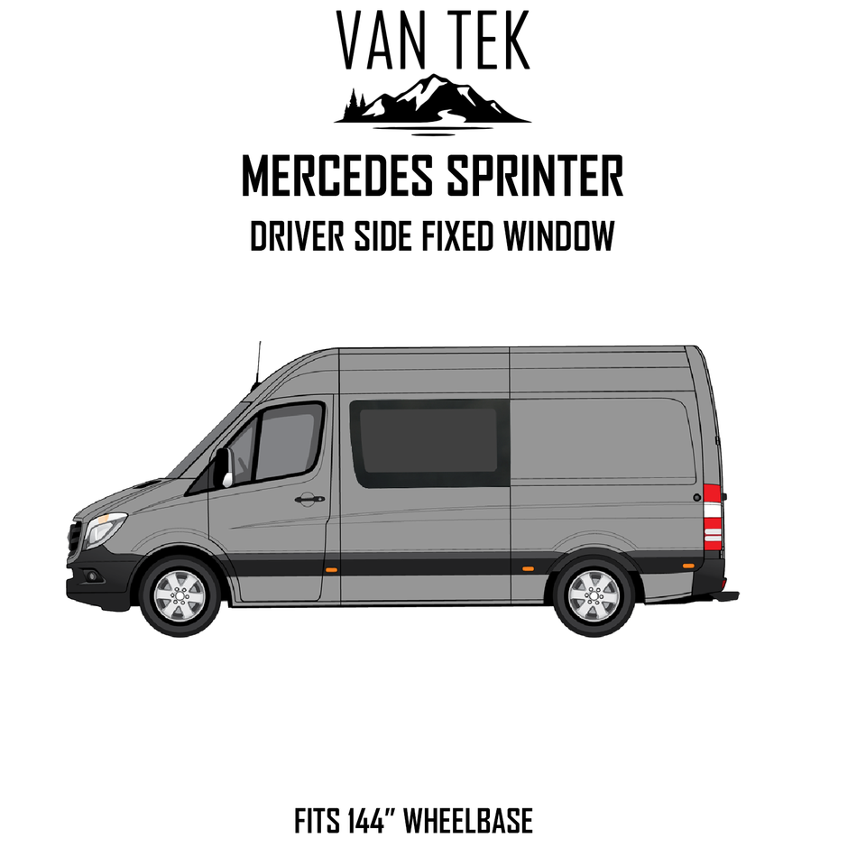 Mercedes Sprinter 144 Wheel Base DRIVER Side Solid Window 2007 - 2018 ...