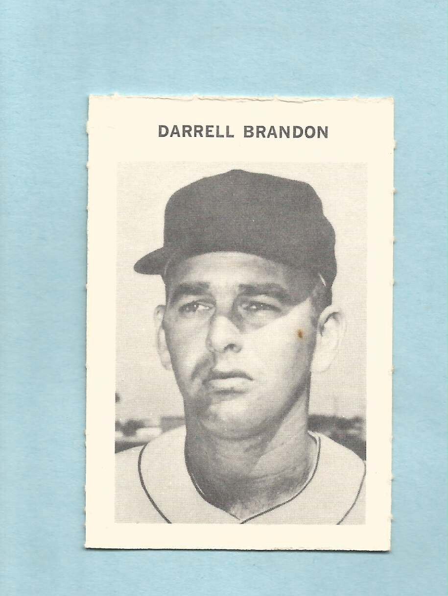 1969 Milton Bradley Baseball Darrell Brandon Seattle Pilots Minnesota ...