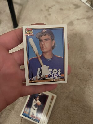1991 Topps 40 Years Of Baseball Mike Simms Rookie Houston Astros #32 | eBay