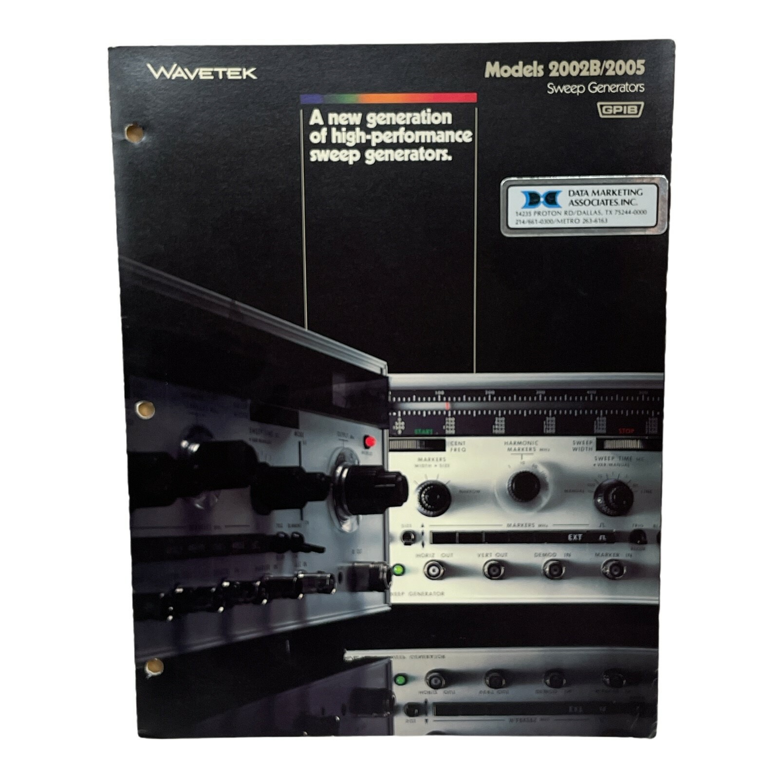 WAVETEK MODELS 2002B-2005 SWEEP GENERATORS TECHNICAL DATA SHEET | eBay