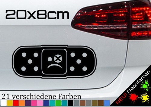 Pflaster Sticker Decal Aufkleber traurig Delle Beule Rost JDM Fun ...