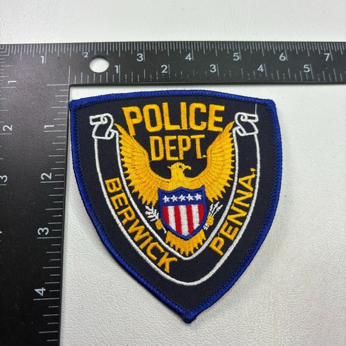 Yellow Letter BERWICK Pennsylvania Police Dept Patch 42MV | eBay