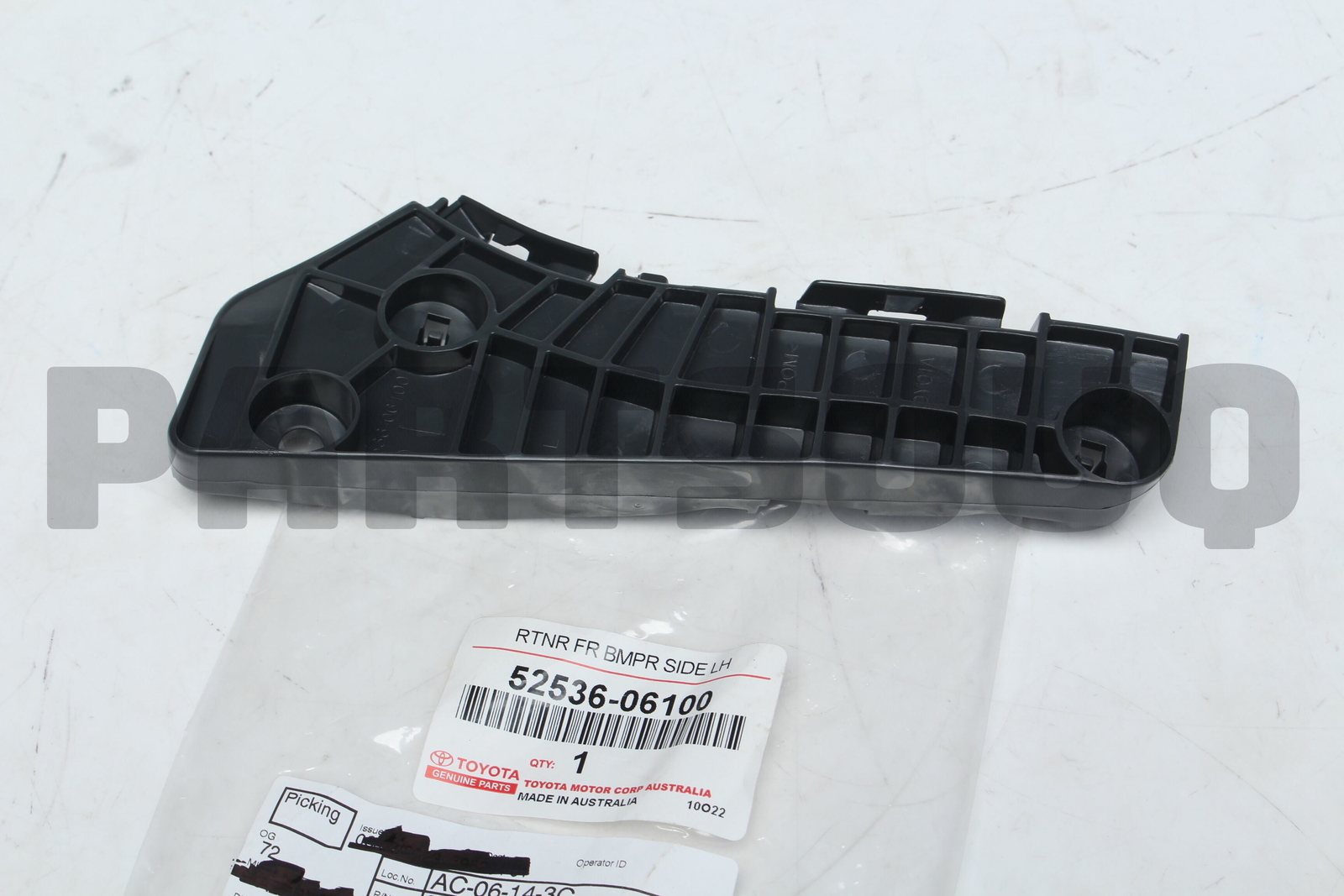 5253606100 Genuine Toyota RETAINER, FRONT BUMPER SIDE, LH 52536-06100 ...