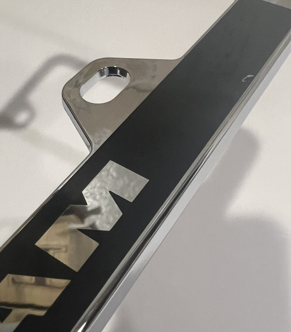 GUTS GLORY RAM Black Plastic License Plate Frame Script Emblem Logo LOT ...