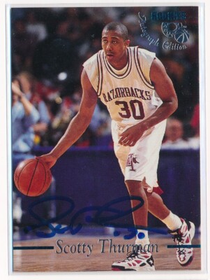 1995 Classic Rookies Autograph Edition Scotty Thurman Auto Arkansas ...