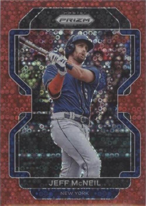 2022 Panini Prizm - Tier III Jeff McNeil #244 Red Donut Circle Prizm ...