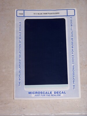 DECALS MICROSCALE BLUE TRIM FILM FS15050 Ref. TF-7 | eBay