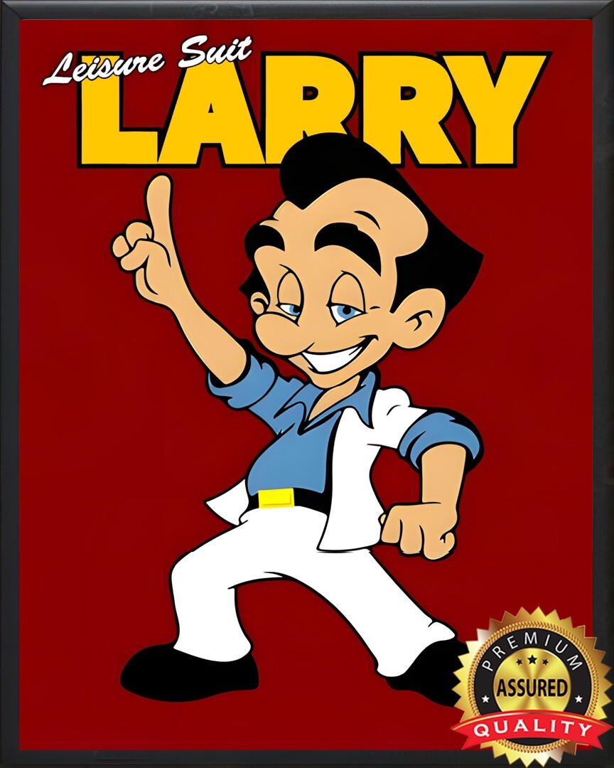 Leisure Suit Larry - Larry Laffer - Reprint Cover - Metal Sign 11 x 14 ...
