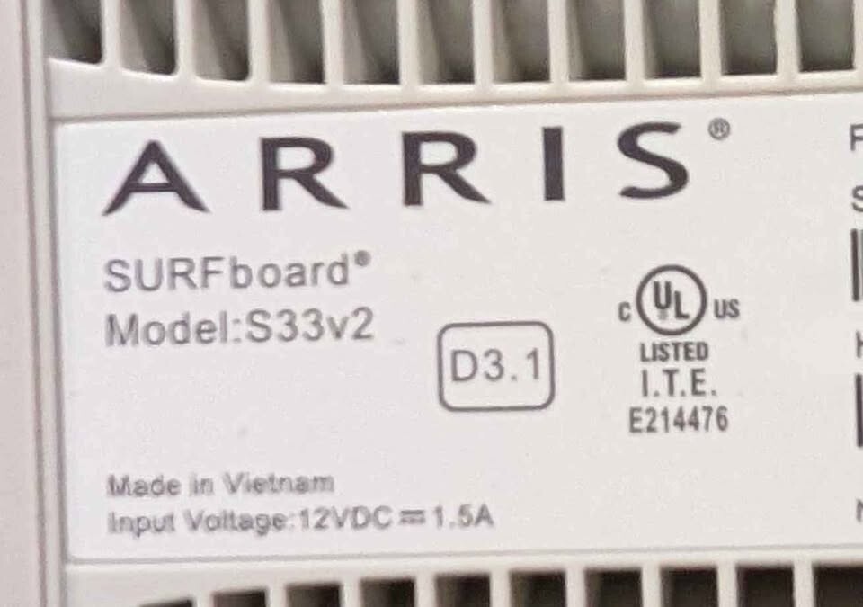 SURFboard Model S33v2 Cable Modem - Supports Gigabit speeds | eBay