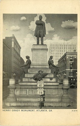 Georgia, GA, Atlanta, Henry Grady Monument Postcard | eBay