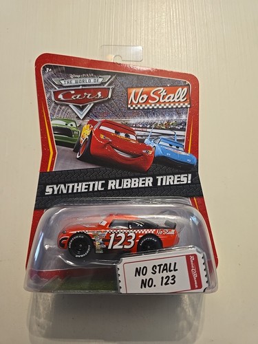 NEW! DISNEY PIXAR THE WORLD OF CARS NO STALL NO. 123 RUBBER TIRES NIB ...