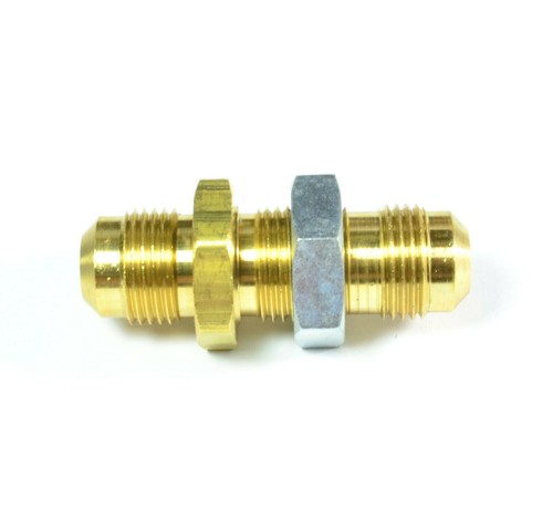 1/2 Male Gas Flare Bulkhead Union Sae 45 Brass Fitting Propane FasParts ...