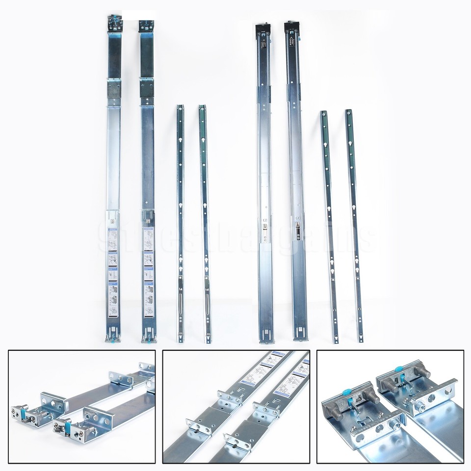 1U Static Ready Rails Kit For Dell PowerEdge R640 R440 R740 R6415 R450 ...