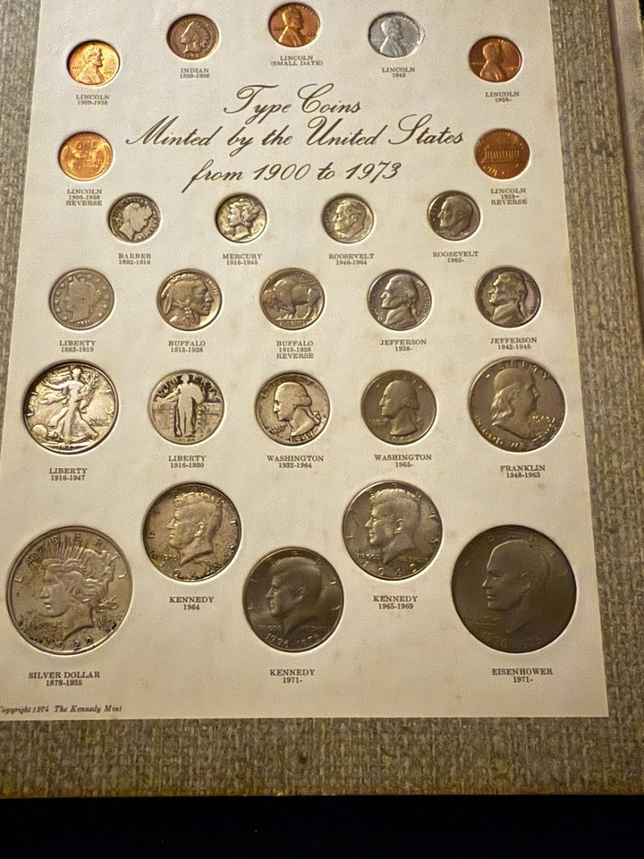 US 20th Century Coin Collection Silver Peace Dollar Franklin Liberty ...