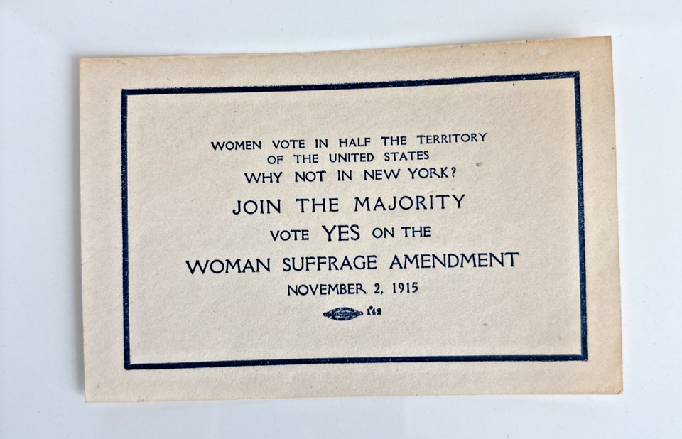 1915 Handbills For Constitutional Amendment: Women's Suffrage, Get Out ...