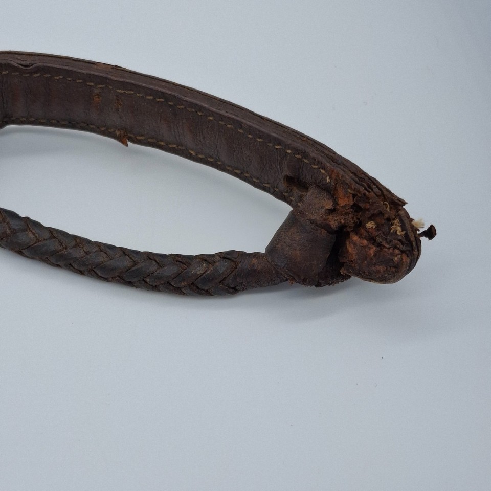 Antique Hunting Crop Whip Leather Lash Silver Collar | eBay UK