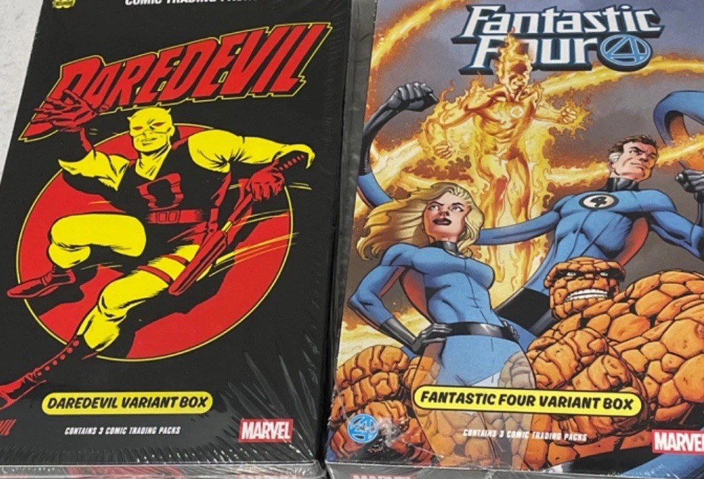 [lot Of 2] Fantastic Four & Daredevil Whatnot 1 Foil Pack Each Sealed w ...