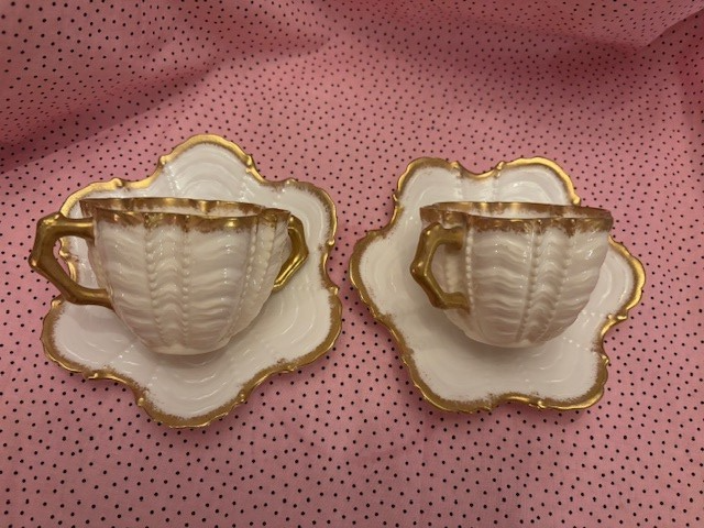 Wileman Pre Shelley England Bouillon Soup Cup & Saucer "Shell" Pattern ...