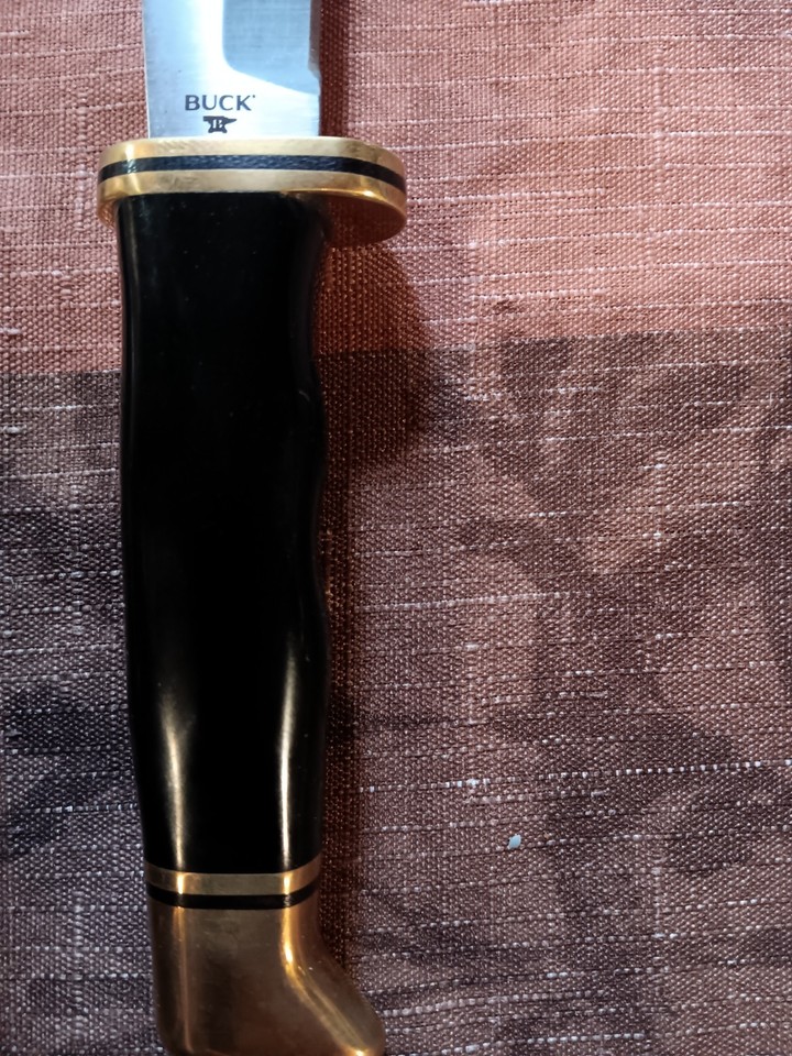 buck 212 brass pommel and guard brand new | eBay