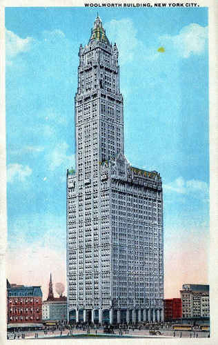 New York City New York Woolworth Building Postcard | eBay