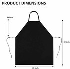 1Pack Cooking Kitchen Aprons Apron With 2 Pockets for Men Women Black ...