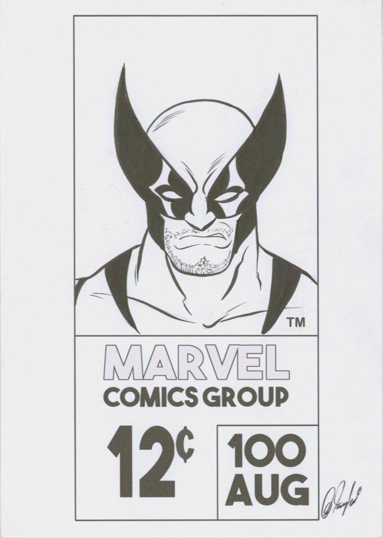 Des Taylor SIGNED Original Marvel Comics X-Men Art Sketch ~ Wolverine ...