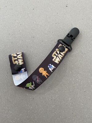 Baby Dummy Clips Pacifier Chain Soother Holder Dummie Strap Star Wars ...