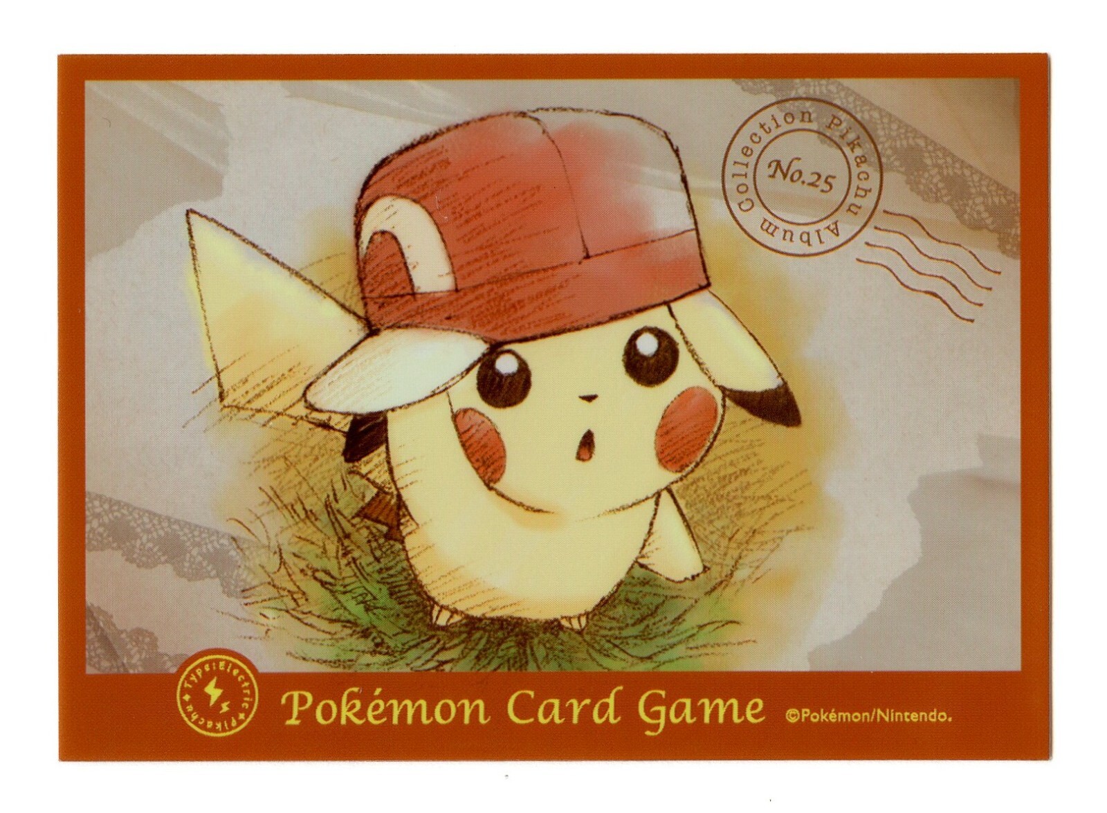 Pikachu in Ash's Hat (Kalos Region) Individual Card Sleeve Pokemon ...